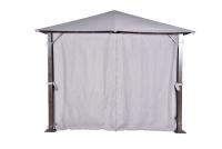 China Aluminum Outdoor Gazebo 3x3x2.75m Hand-Painted Single Roof Easy Assembly for sale
