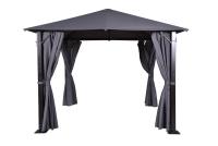 China Aluminum Outdoor Gazebo 3x3x2.75m Hand-Painted Single Roof Easy Assembly for sale