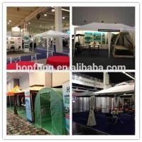 China Deluxe Metal Gazebo 3.5x3.5x2.8m Steel Frame Outdoor Patio Canopy with PA Coated Polyester for sale