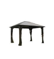 China 3x3.65x2.57m Galvanized Steel Aluminum Tube Gazebo for Garden Outdoor for sale