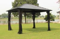 China 3x3.65x2.57m Galvanized Steel Aluminum Tube Gazebo for Garden Outdoor for sale