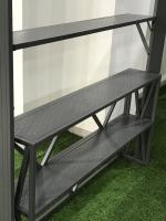China Double Topped Polycarbonate Board Gazebo 2.35x1.7x2.45m Aluminum Frame Outdoor Pergola for sale