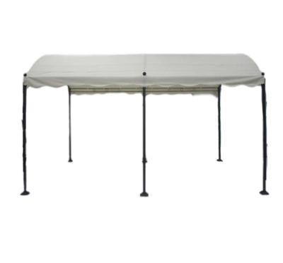 China PVC 3x4x2.75M Curved Iron Outdoor Gazebo with Polyester Roof and Powder Coated Frame for sale