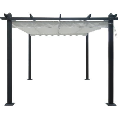 China Customized 2.96x2.96x2.25m Outdoor Gazebo Aluminum Frame Removable Cover for sale