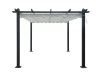 China Customized 2.96x2.96x2.25m Outdoor Gazebo Aluminum Frame Removable Cover for sale