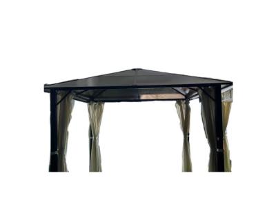 China 3x3x2.6M Hard Top Gazebo Outdoor Garden PVC Board Roof Sturdy Aluminum Steel Easy Assembly for sale