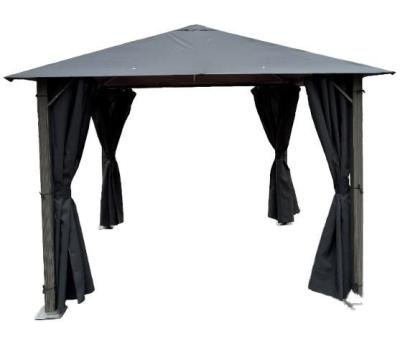 China Aluminum Gazebo Tent 3x3x2.57m with Polyester Sidewalls Waterproof Outdoor Shelter for sale