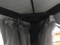 China 3x4x2.75m PVC Aluminum Soft Top Roof Gazebo Sun Shelter Garden Double Topped for sale