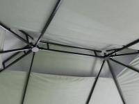 China 3x4x2.75m PVC Aluminum Soft Top Roof Gazebo Sun Shelter Garden Double Topped for sale