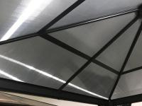China Waterproof Portable Aluminum Gazebo Tent 3x3x2.6m PC Roof Outdoor Canopy Shelter for sale