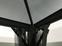 China Waterproof Portable Aluminum Gazebo Tent 3x3x2.6m PC Roof Outdoor Canopy Shelter for sale