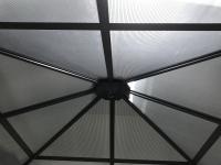 China Waterproof Portable Aluminum Gazebo Tent 3x3x2.6m PC Roof Outdoor Canopy Shelter for sale