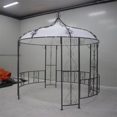 China Steel Metal Customized Garden Gazebo Dia3x2.9m for Outdoor Relaxation Entertaining for sale
