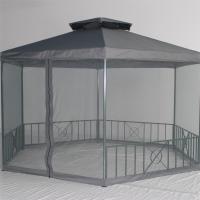 China Outdoor Waterproof Garden Canopy Pergola with Customized Colors Hexagonal Double Roof for sale