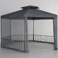 China Outdoor Waterproof Garden Canopy Pergola with Customized Colors Hexagonal Double Roof for sale