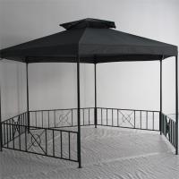 China Outdoor Waterproof Garden Canopy Pergola with Customized Colors Hexagonal Double Roof for sale