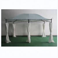 China Metal and Hemlock Spruce Garden Canopy Pergola Tent Screen 3x4x2.7m Rust-Resistant Frame for sale