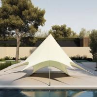 China Powder Coated Custom Outdoor Star Tent Beach Shade Canopy 3x3m Pavilion for sale