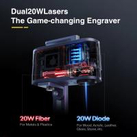 China Portable Laser Engraving Machine 20W Fiber Diode Laser Engraver For Cutting for sale