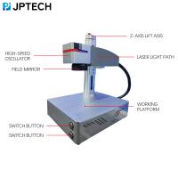 China Desktop Fiber Laser Marking Machine 20w 30w 50w Small Laser Engraving Machine For Metal for sale