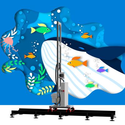 China Automatic 3D Wall Printer UV Ink Decorative Wall Machine for Floor Wall Digital Printhead for Wallpaper Printing for sale