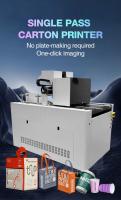 China Single Pass Carton Printer High Speed Digital Inkjet Printer for Carton Boxes Labels and Flexible Packaging for sale