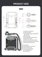 China Portable Backpack 100W Pulse Laser Cleaning Machine for Metal Rust Removal for sale