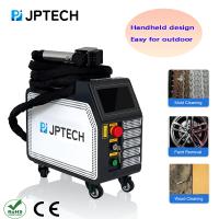 China Portable Pulsed Fiber Laser Cleaning Machine 200W for Wood Stone Stainless Steel Aluminum Easy Outdoor Use for sale