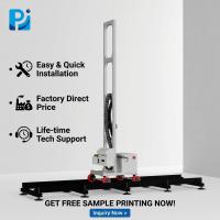 China Industrial 3D UV Wall Printer with Wheels | Vertical Mural Machine for Glass, Wood, Concrete & Flex (CMYK+W) for sale