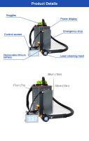 China Portable Backpack Handheld Fiber Laser Cleaner 200W-500W for Rust & Paint Removal on Metal, Stone, Stainless Steel for sale