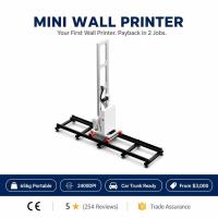 China Payback in 2 Jobs Mini Wall Printer DX7 Automatic Flex CMYK 2400DPI 65kg Portable UV Inkjet for Any Wall Surface for sale