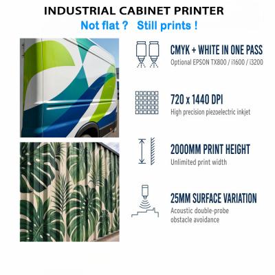 China High Definition Sharp Text Industrial Cabinet UV Wall Printer  Dual Epson Heads Automatic Vertical Mural Machine for sale