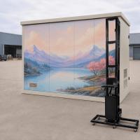 China Uneven Surface 3D Vertical Wall Printer CMYK+W Ink for Cabinet Furniture Mural Art Unlimited Width for sale