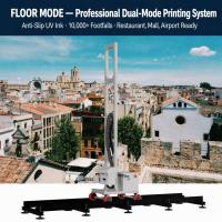 China High Precision 2-in-1 Vertical Wall & Floor UV Printer for Commercial Advertising Indoor Wall Mural Painting Machine for sale