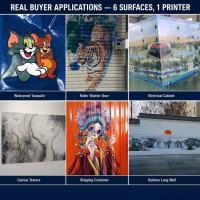 China High Precision 2-in-1 Vertical Wall & Floor UV Printer for Commercial Advertising Indoor Wall Mural Painting Machine for sale