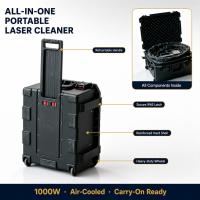 China 1000W Portable Pulse Fiber Laser Cleaning Machine, Air-Cooled Handheld Laser Cleaner for Metal Rust Paint Removal for sale