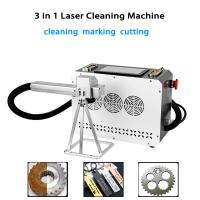 China 3-in-1 Backpack Laser Cleaning Machine 100W Portable for Rust Paint Graffiti Removal for sale