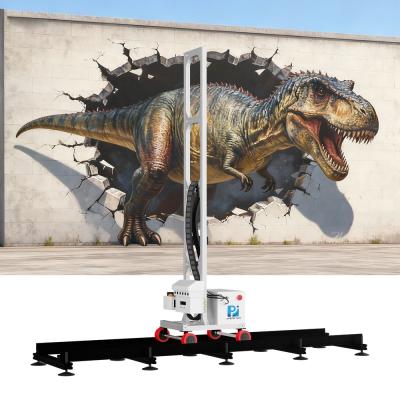 China Vertical UV Wall Printer Machine 3D Mural Inkjet Printer for Indoor Outdoor Direct to Wall Printing High Precision 4K for sale