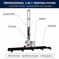 China Vertical UV Wall Printer Machine 3D Mural Inkjet Printer for Indoor Outdoor Direct to Wall Printing High Precision 4K for sale