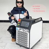 China Portable 300W 500W Air Cooling Fiber Pulse Laser Cleaning Machine for Rust Paint Metal Wood for sale