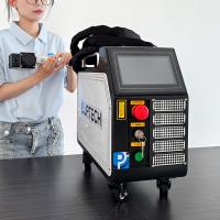 China Portable Pulse Fiber Laser Cleaning Machine 100W Air Cooled - Metal Rust Removal Tool for Industrial Cleaning for sale