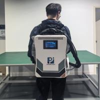 China Portable Backpack Fiber Laser Cleaning Machine 200W Air Cooling Built-in Battery for Metal Rust Paint Removal for sale