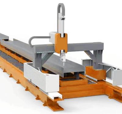 China Five-axis  square Tubes Angle Steel Channel Steel H-beams and Irregular Tubes Large Size Laser Cutting Machine for sale