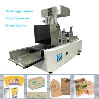 China Single Pass Logo Printer for Packaging Paper Bag Napkin Coffee Cup No Plate Making Digital Inkjet Printing Machine for Card for sale