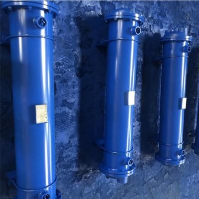 China Lubrication Split Tube Lube Oil Cooler Heat Exchanger 25KW for sale