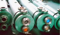 China 2LQF1W Vertical Tubular Lube Oil Cooler Heat Exchanger 35KW for sale