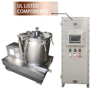 China Batch Type Spin Washing Oil Ethanol Extraction Centrifuge With Cooling Jacket for sale