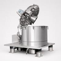 China Scraper Bottom Discharge Centrifuge for Sodium Bicarbonate Crystal Dewatering for sale