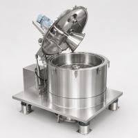 China Scraper Bottom Discharge Centrifuge for Sodium Bicarbonate Crystal Dewatering for sale