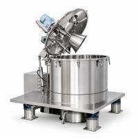 China Scraper Bottom Discharge Centrifuge for Boric Acid Crystal Dewatering for sale